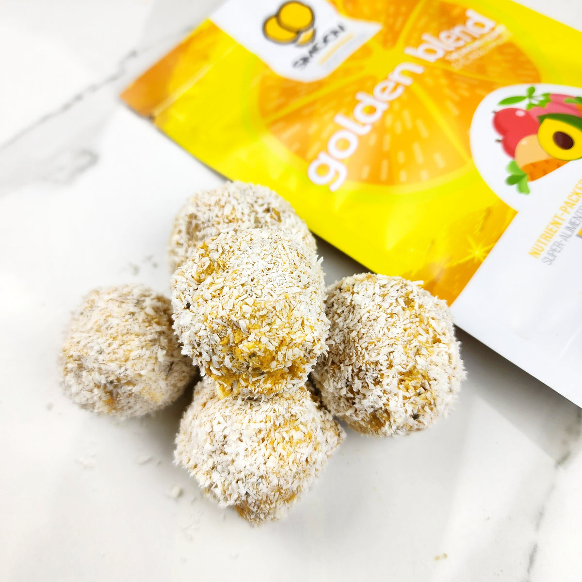Golden Coconut Mango Truffles - Light, Refreshing, Nutritious Snack ...