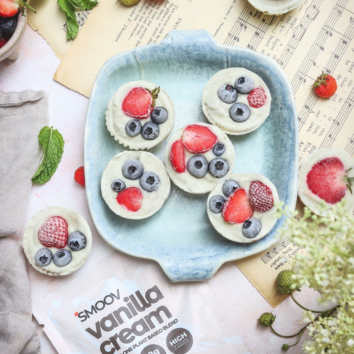 Fro-Yo Vanilla Cream Bites #HighProtein #vegan #healthy | SMOOV – SMOOV.ca