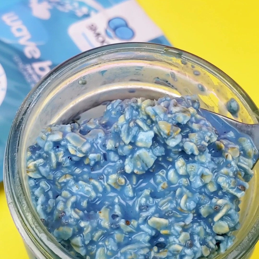 Blue Vanilla Cinnamon Oats - Naturally Colourful Superfoods - Oatmeal ...