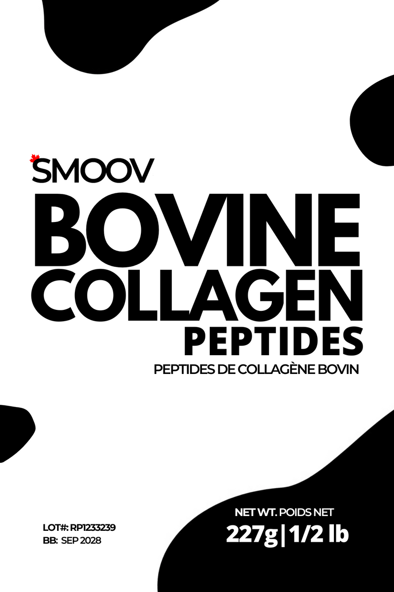 Bovine Collagen Peptides - Unflavoured - 1/2 lb | 227g | 30 Servings ...